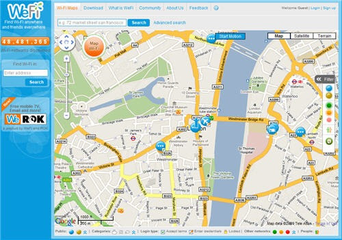 Find Wi-Fi hotspots anywhere in the world with WeFi